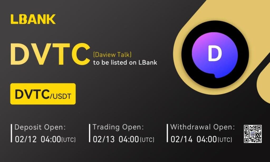 Daview Talk (DVTC) Is Now Available for Trading on LBank Exchange ...